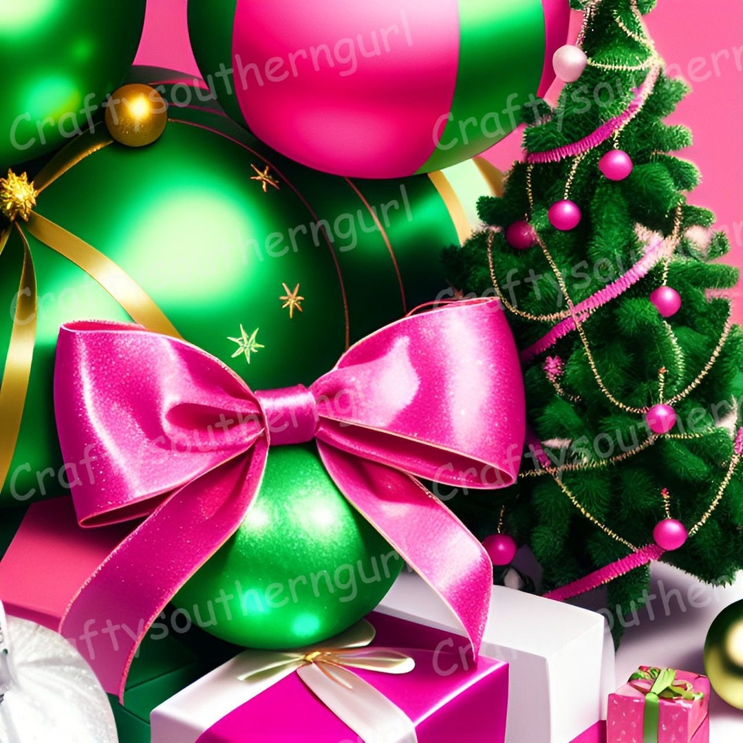 Pink & Green Ivy Desktop Wallpaper • Feminine Office Background ...