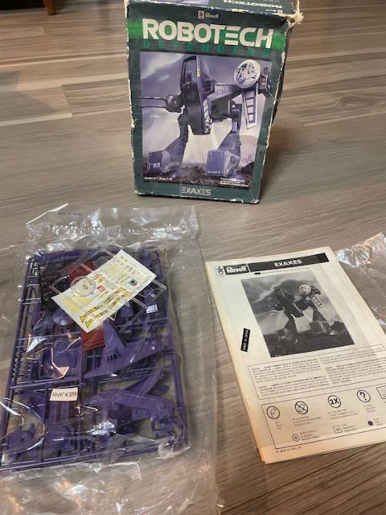 VINTAGE Revell 1/48 Robotech Defenders EXAXES Model Kit 1145 1985 - Etsy