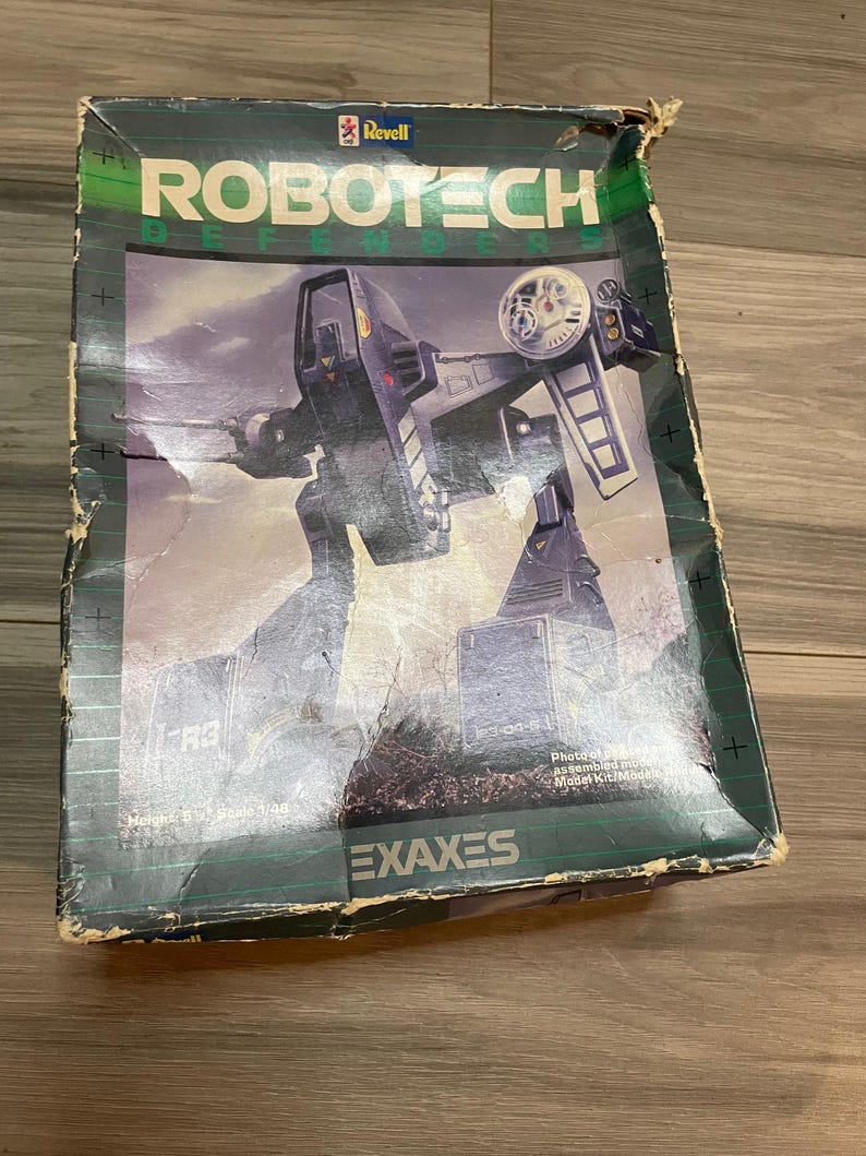 VINTAGE Revell 1/48 Robotech Defenders EXAXES Model Kit 1145 1985 - Etsy