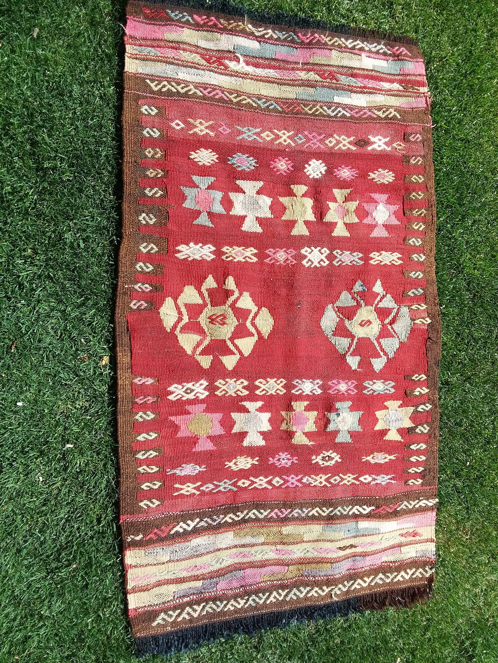 2'4x4'0 Vintage kilim rug old kilim small woolen | Etsy