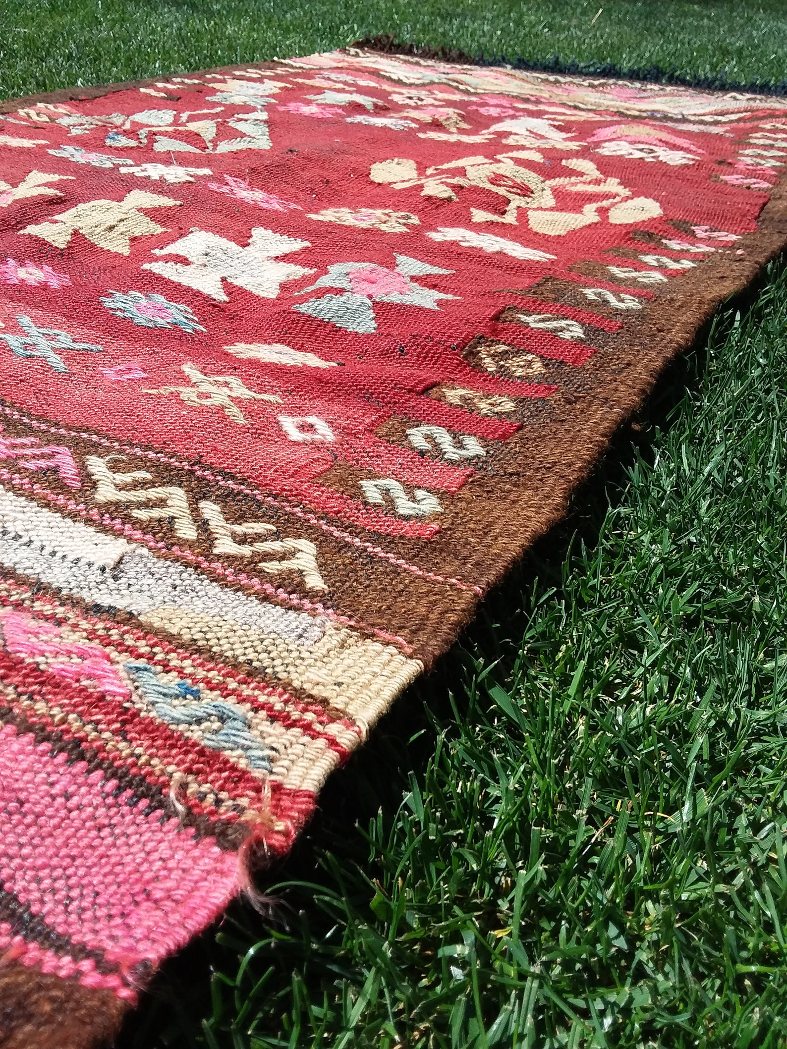 2'4x4'0 Vintage kilim rug old kilim small woolen | Etsy