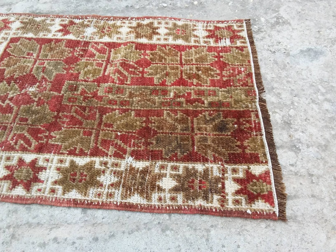 Vintage Mini Teppich, Dekor Mini Teppich, Türmatte Teppich, Kleiner ...