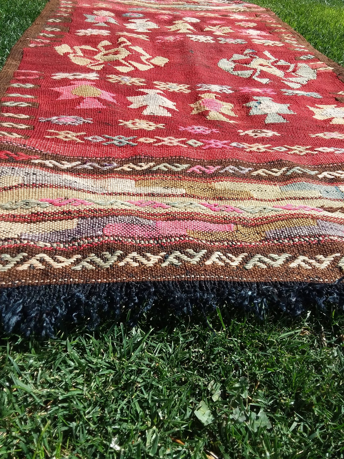 2'4x4'0 Vintage kilim rug old kilim small woolen | Etsy