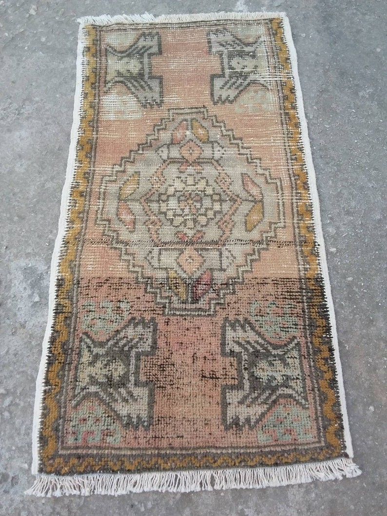 Vintage Mini Rug Decor Mini Rug Interior Designer Rugsmall | Etsy