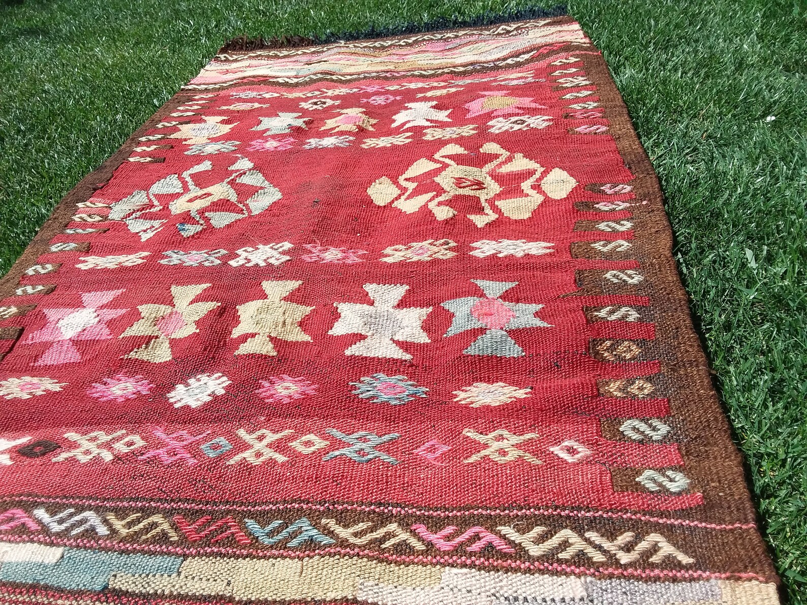 2'4x4'0 Vintage kilim rug old kilim small woolen | Etsy