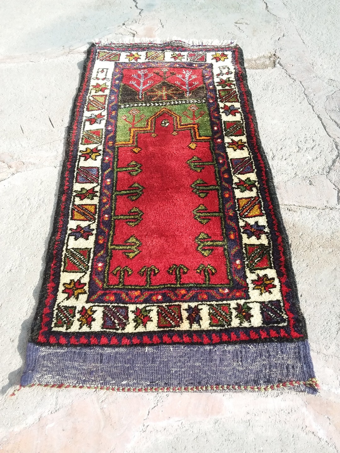 Tribal Turkish Prayer Rugs, Vintage Prayer Old Rug, Traditional Turkish ...
