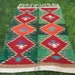 Green Red Rug / Turkish Green Rug / Vintage Turkish Rug / Old - Etsy