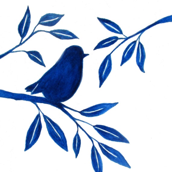 Blue Bird Outline