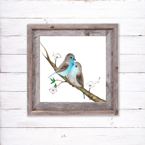 Watercolor Bird Square Print Abstract Bird Art Wall Decor - Etsy