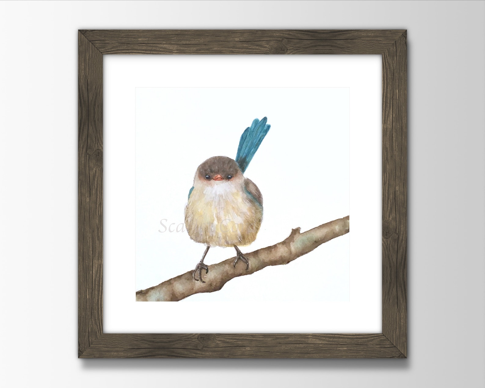 Watercolor Bird Square Print Abstract Bird Art Wall Decor - Etsy