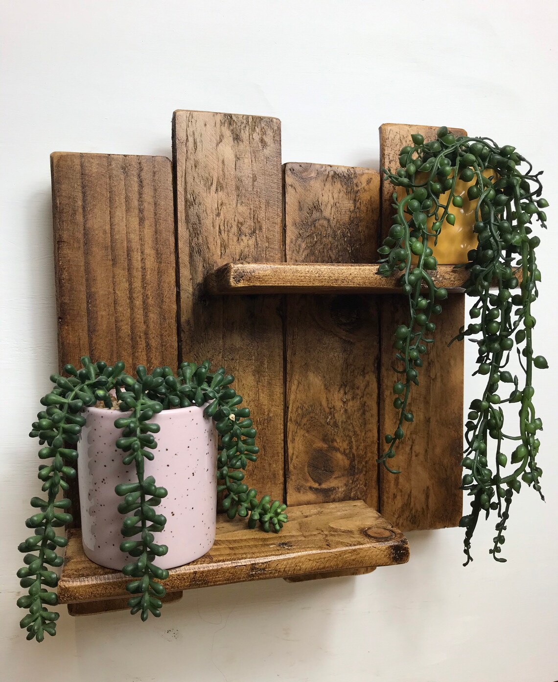 Pallet Shelf Wooden Shelving Rustic Wood Reclaimed Wood | Etsy UK