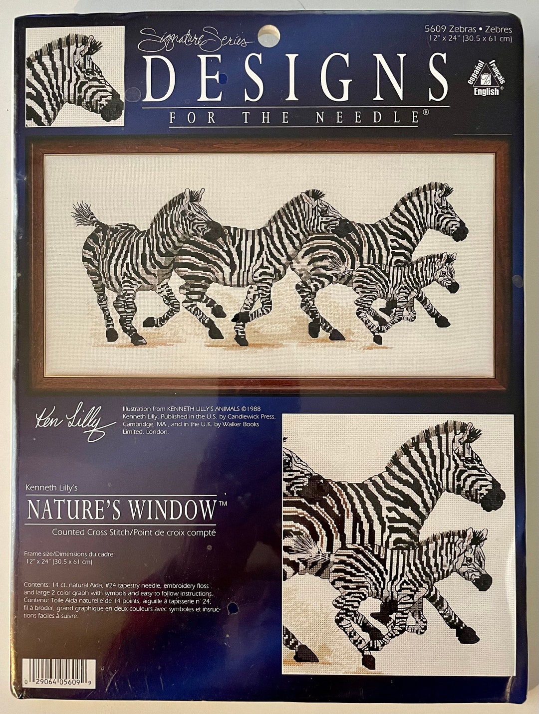 Kit Ken Lilly’s Animals Nature’s Window Counted Cross Stitch Signature ...
