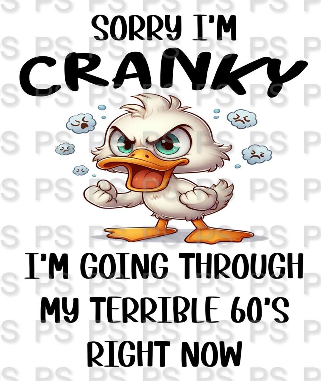 Sorry I'm Cranky 60s Design - Etsy