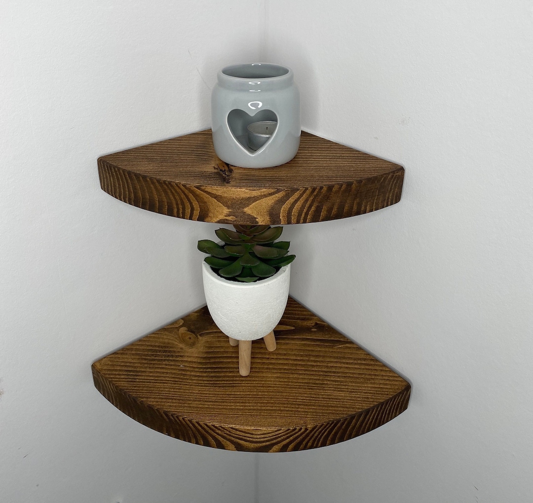 Round Front Scaffold Board Corner Shelf Shelf Scaffold Chunky Floating ...