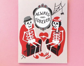 Halloween Love Card | Etsy