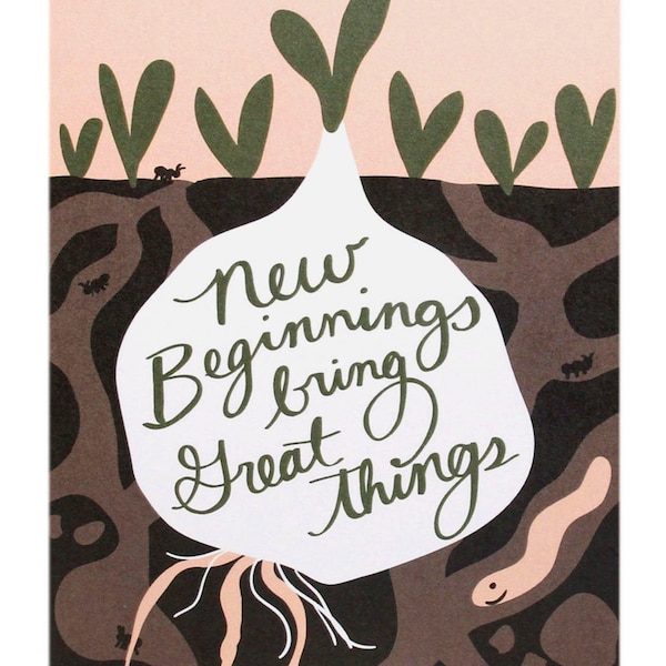 New Beginnings Greeting Card - Etsy