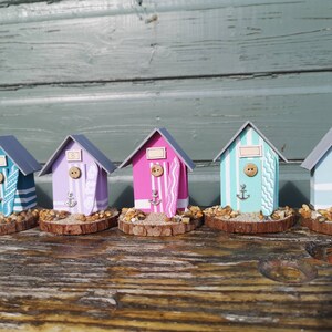 Mini Surfer's Coloured Beach Huts. - Etsy