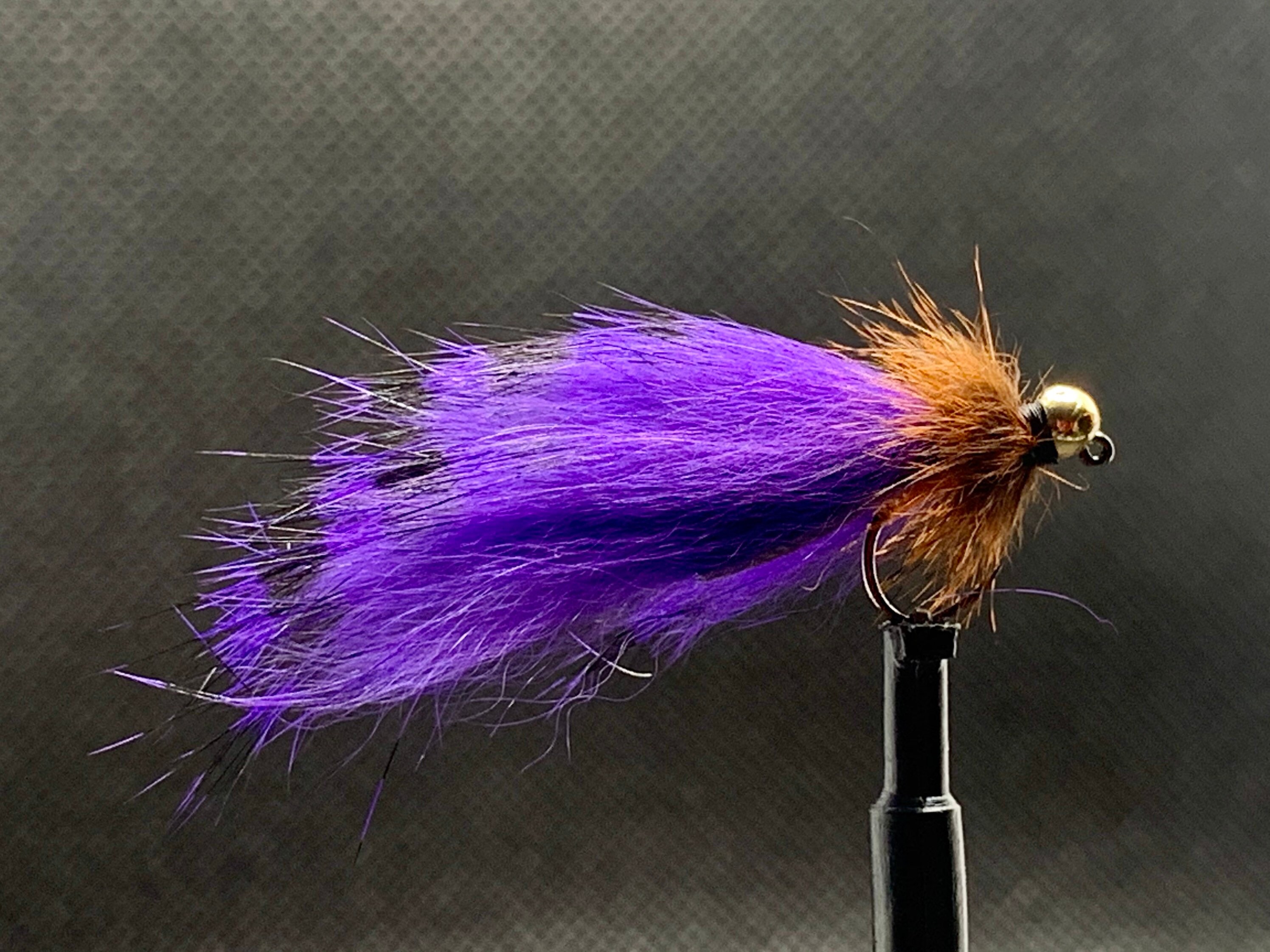 Rust/purple Tungsten Leech Jig - Wooly Bugger Beater - Fly Fishing ...