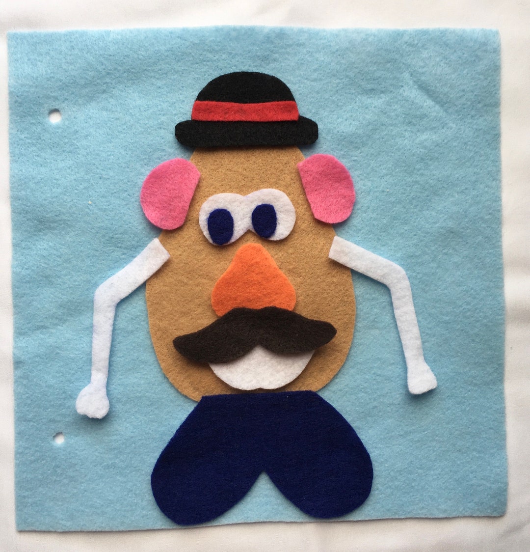 Felt Quiet Book Page-mr. Potato Head, Activity Book for Preschool - Etsy