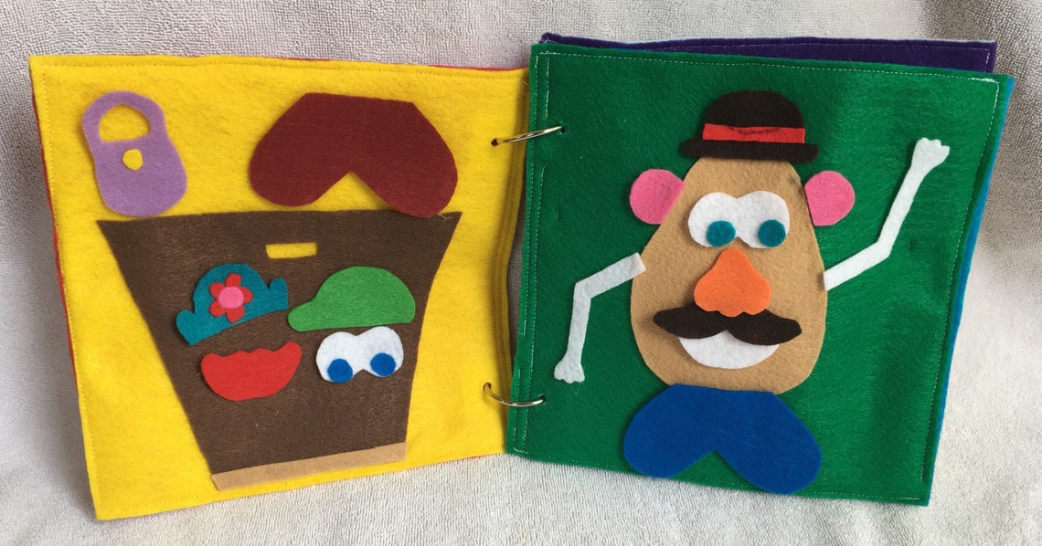 Felt Quiet Book Page-mr. Potato Head, Activity Book for Preschool - Etsy