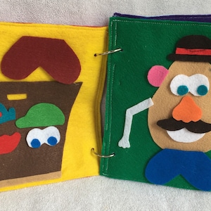 Felt Quiet Book Page-mr. Potato Head, Activity Book for Preschool - Etsy