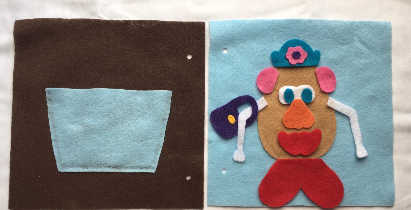 Felt Quiet Book Page-mr. Potato Head, Activity Book for Preschool - Etsy