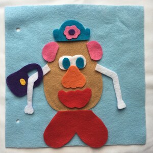 Felt Quiet Book Page-mr. Potato Head, Activity Book for Preschool - Etsy