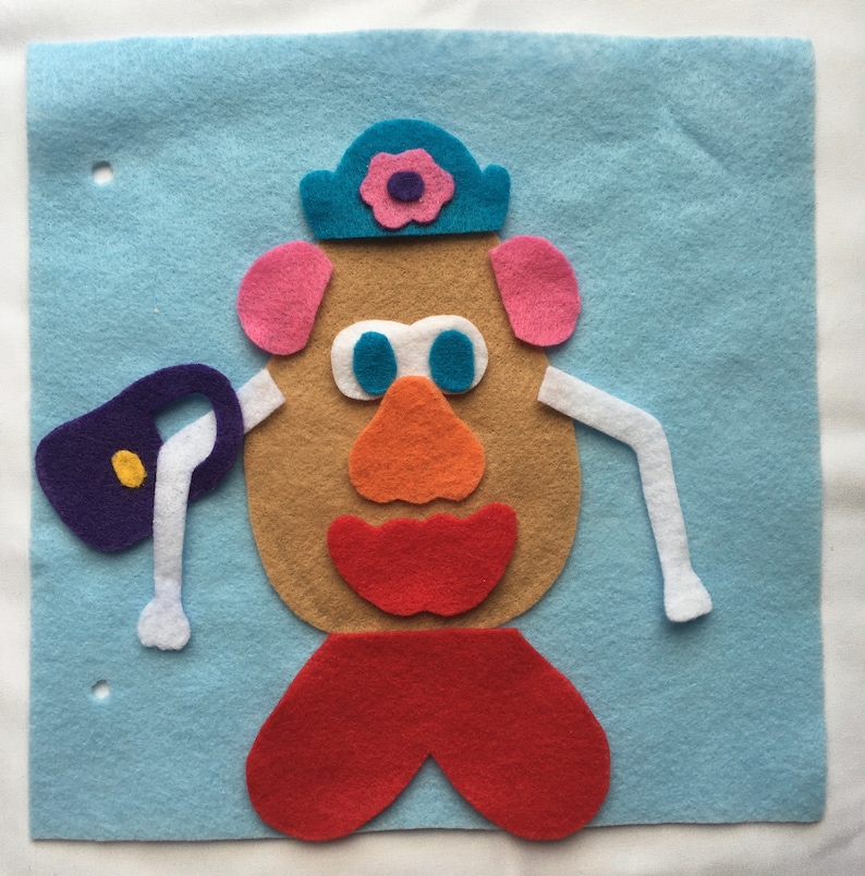 Felt Quiet Book Page-mr. Potato Head, Activity Book for Preschool - Etsy