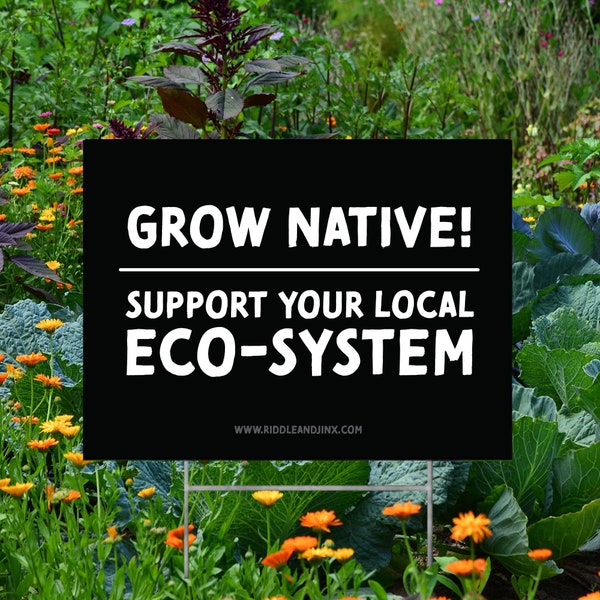 Native Plant Sign - Etsy