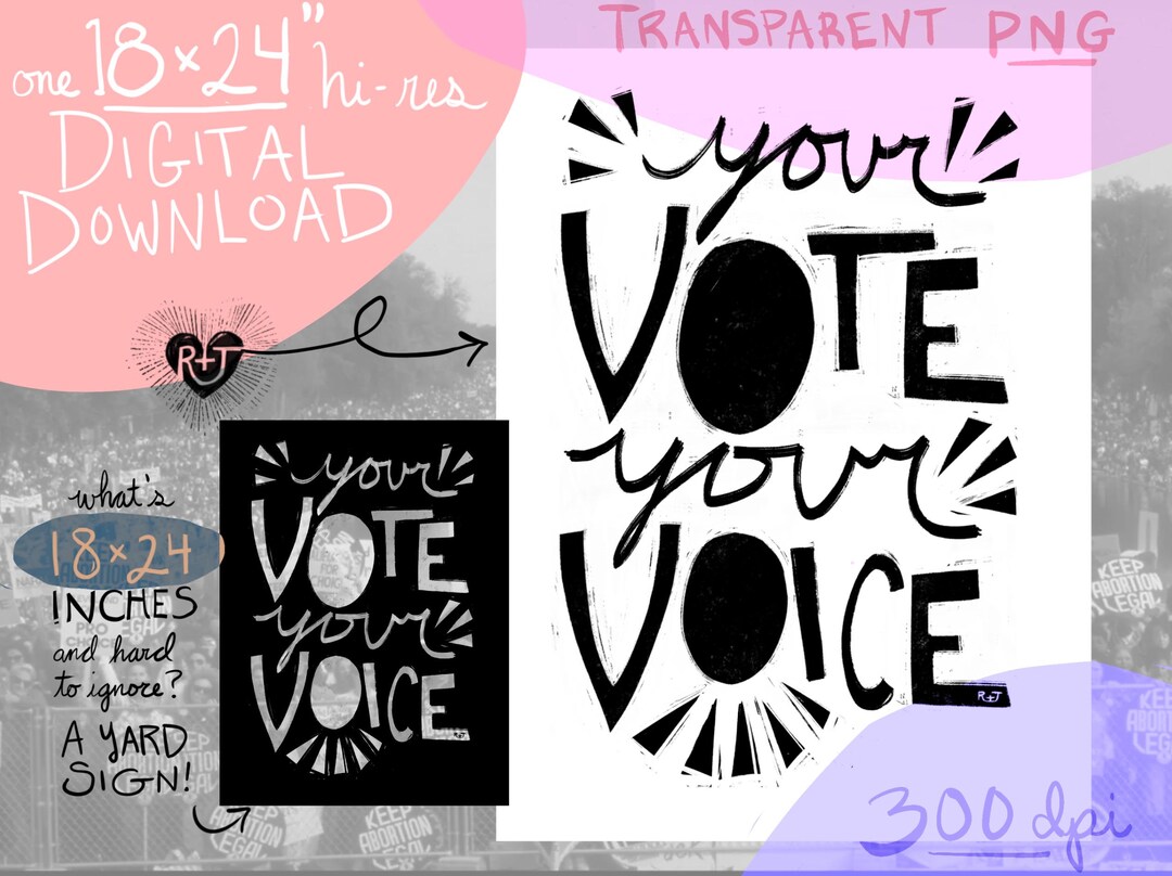 Your Vote Your Voice - Etsy