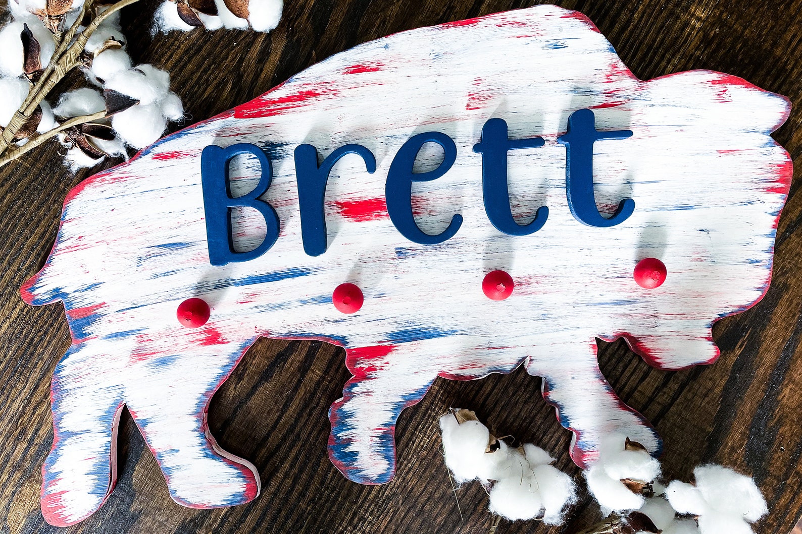 Buffalo Bills Themed Nursery Sign Buffalo Decor Wall Plaque - Etsy