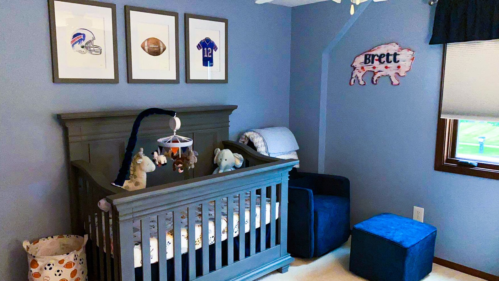 Buffalo Bills Themed Nursery Sign Buffalo Decor Wall Plaque - Etsy