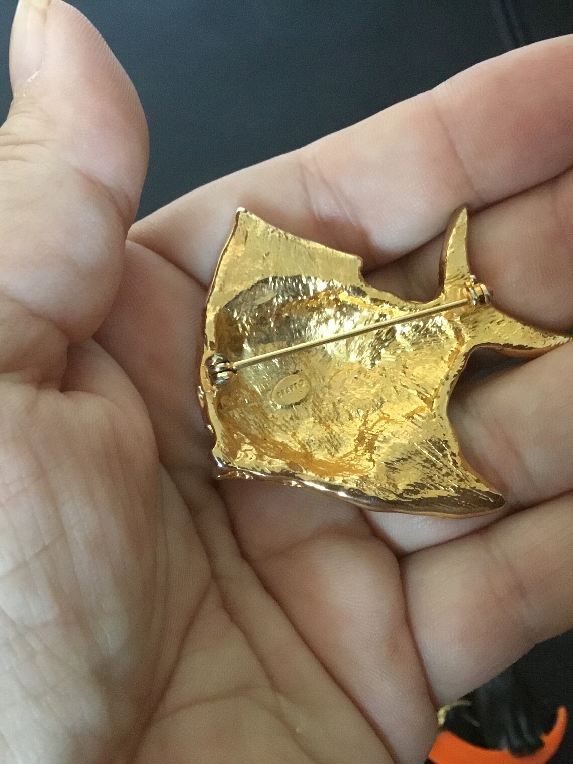 Vintage Gem Craft Corp Angel Fish Mosaic Brooch - Etsy