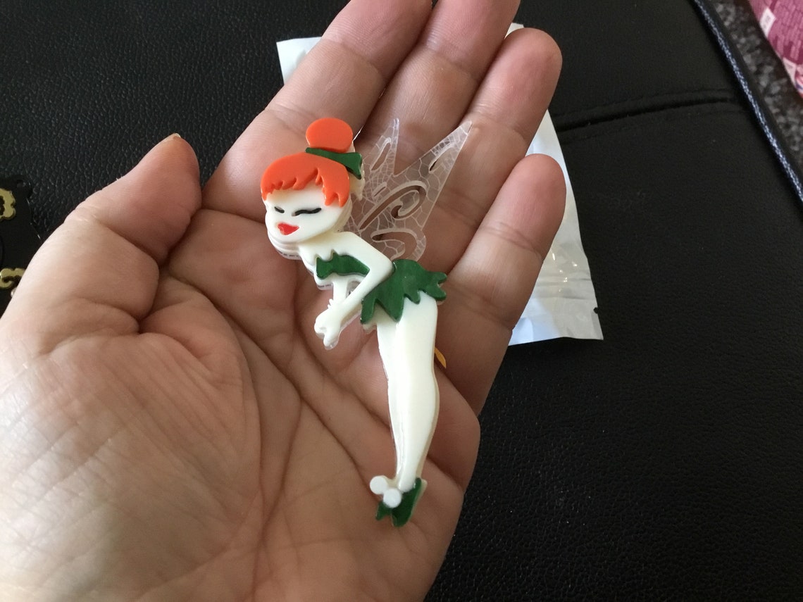Acrylic Tinkerbell Fairy Inspired Brooch - Etsy