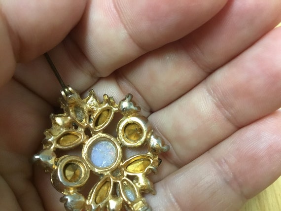 Vintage 1950s ish era faux fire opal stones and paste… - Gem