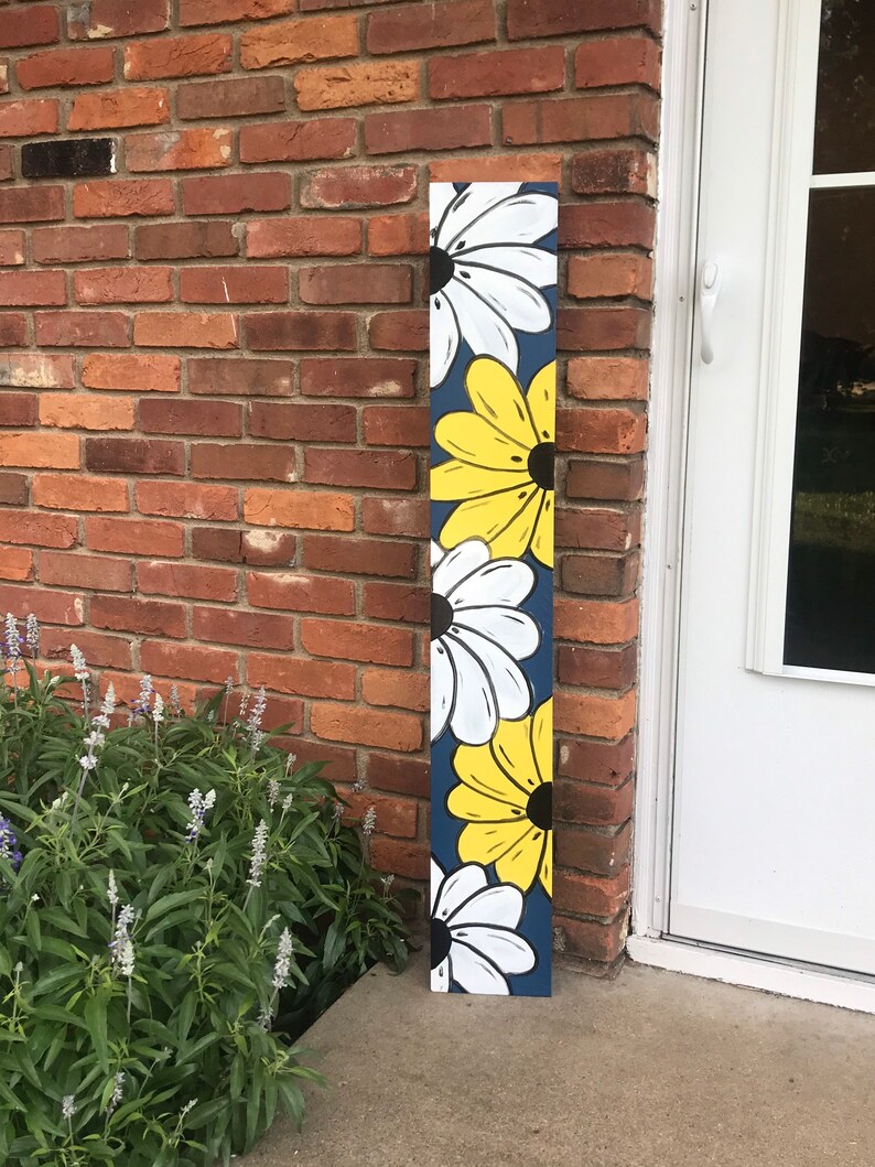 Daisy Porch Signs Handpainted | Etsy
