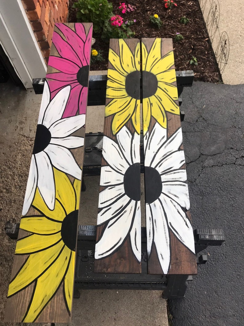 Flower Porch SIgns Handpainted | Etsy
