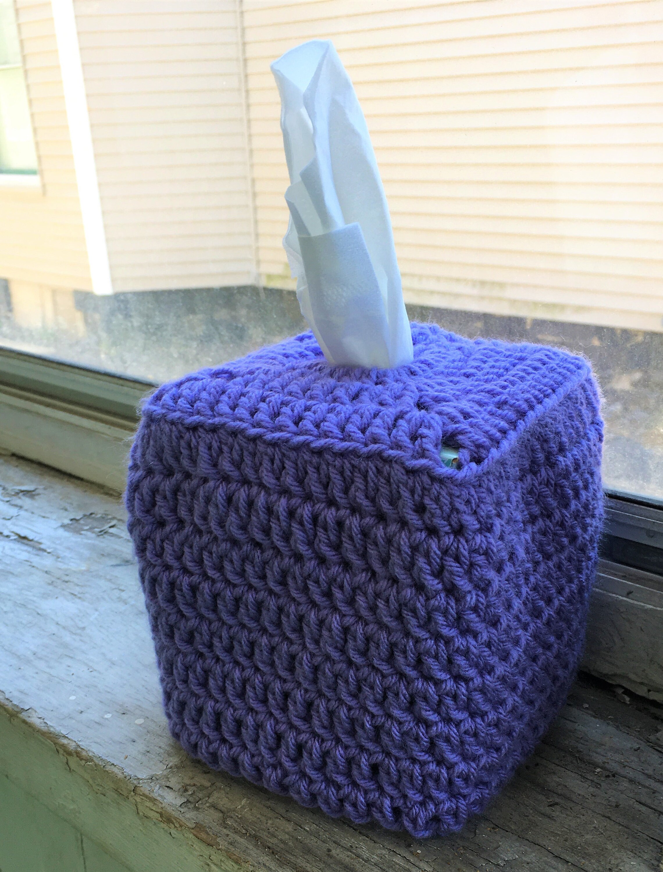 Crochet Tissue Box Cover PATTERN - Etsy