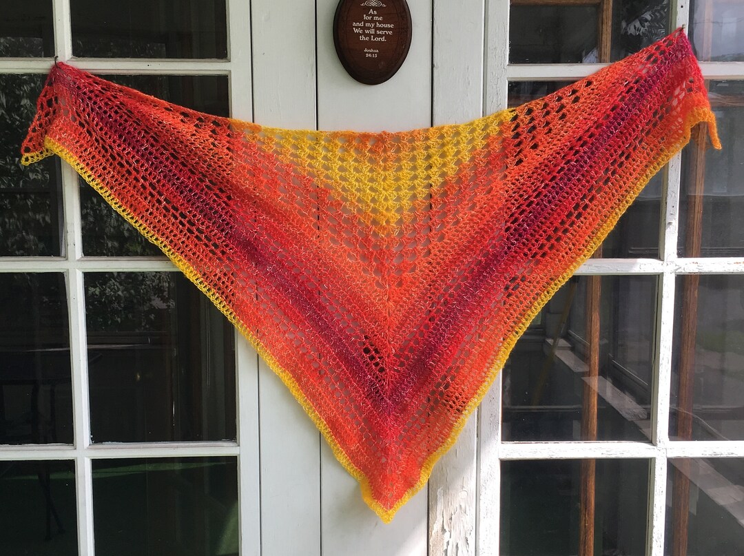 Easy Crochet Shawl Pattern - Etsy
