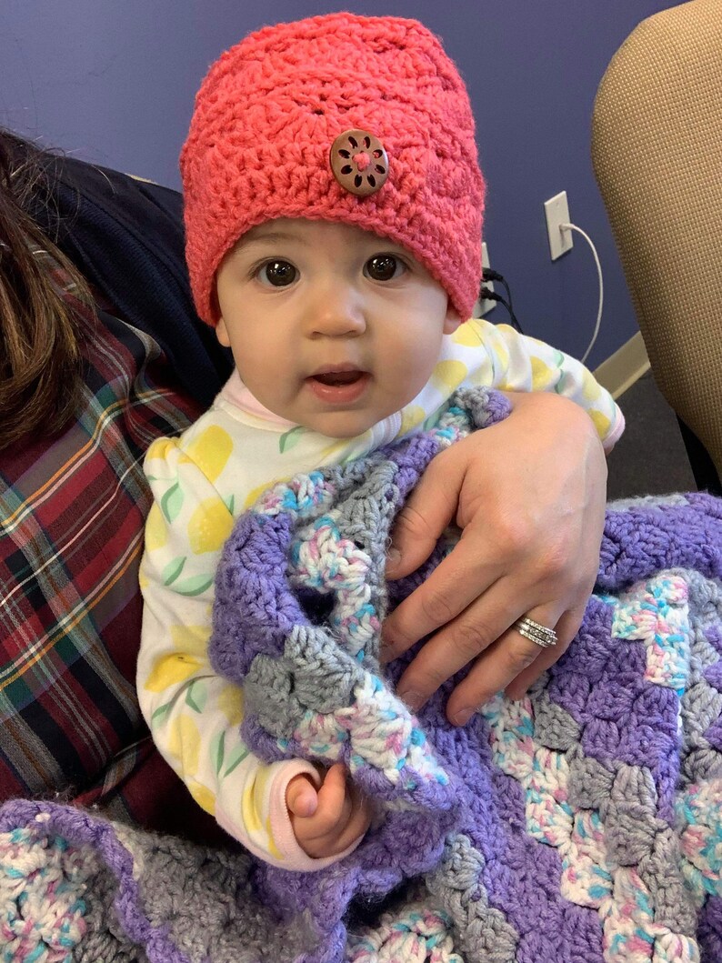 Crochet Shell Stitch Baby Hat Pattern Sophie's Shell | Etsy