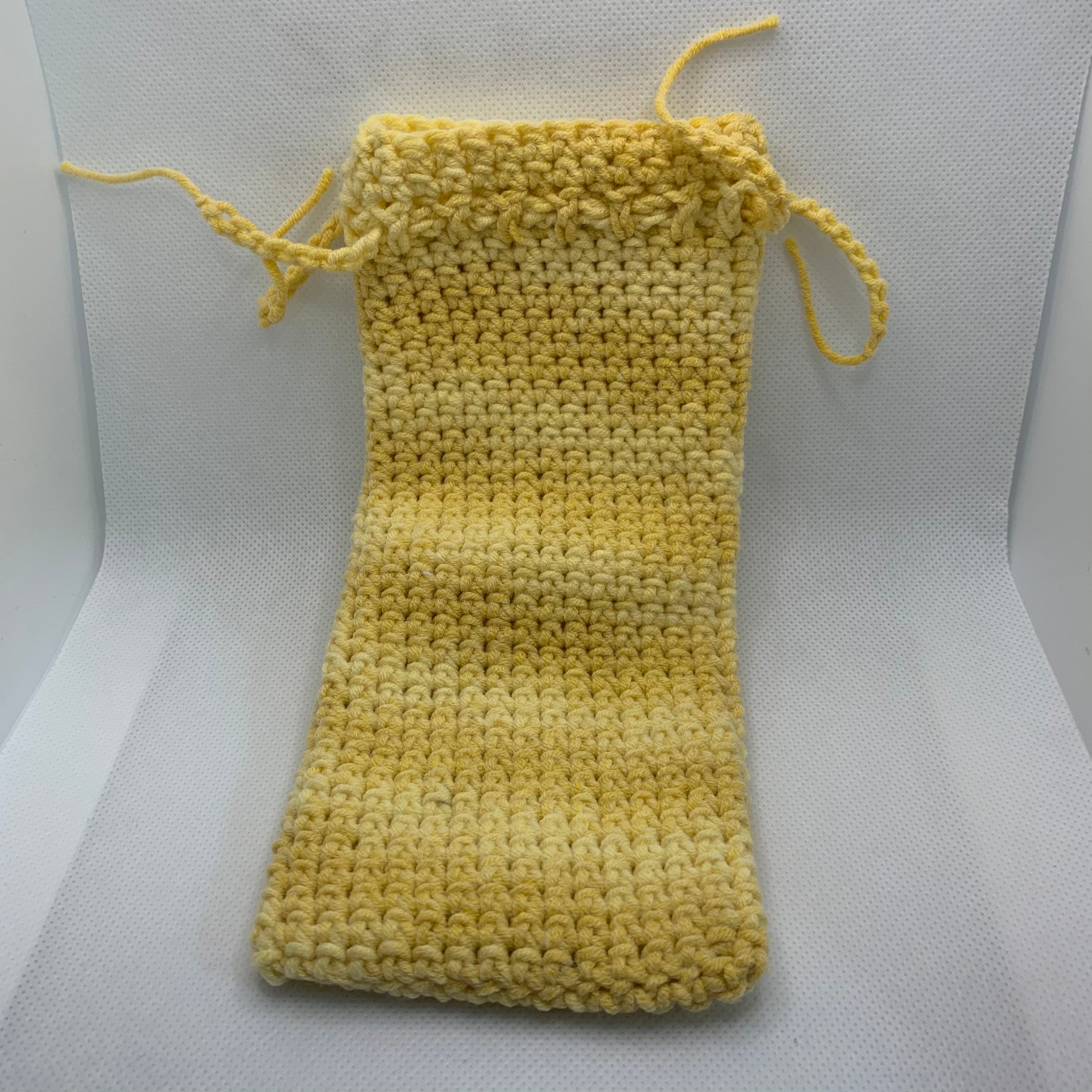 Crochet Glasses Pouch, Drawstring Sunglasses Case. Crochet Sunglasses ...