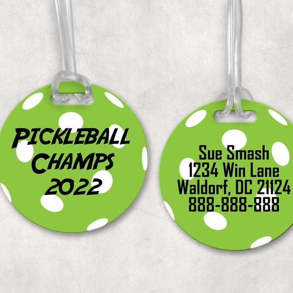 Pickleball Name Tags - Etsy