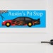 Personalized Race Car Name Sign, Kids Aluminum Door Sign, Race Car Sign ...