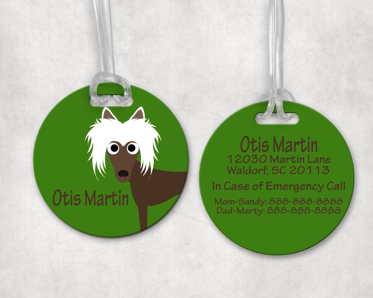 Dog Luggage Tag, Dog Crate Tag, Personalized Dog Bag Tag, Travel Buddy ...