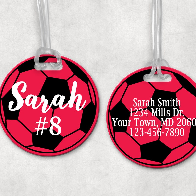 Soccer Bag Tags - Etsy