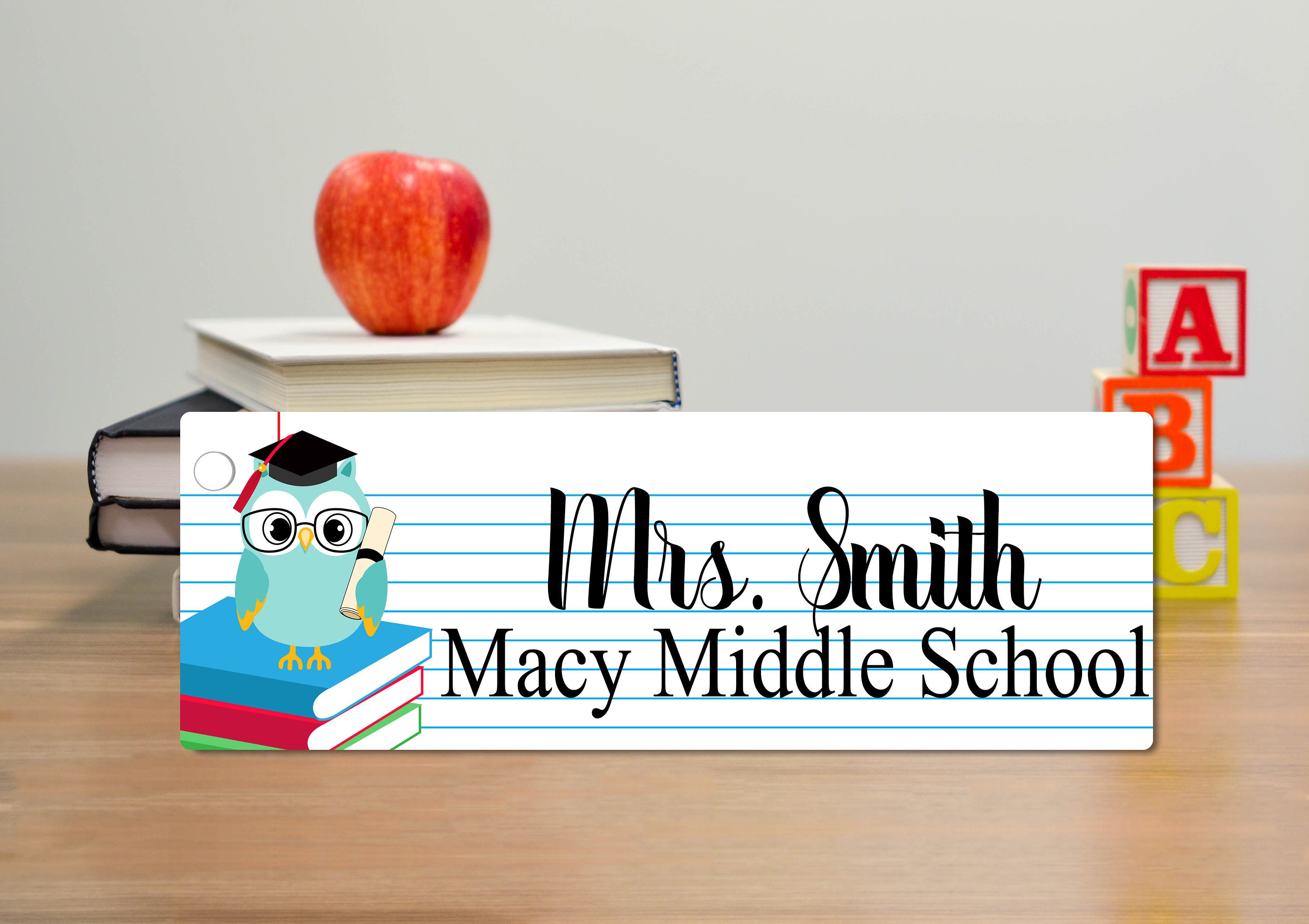Personalized Teacher Signs, Aluminum Teacher Sign, Gift for Teacher ...