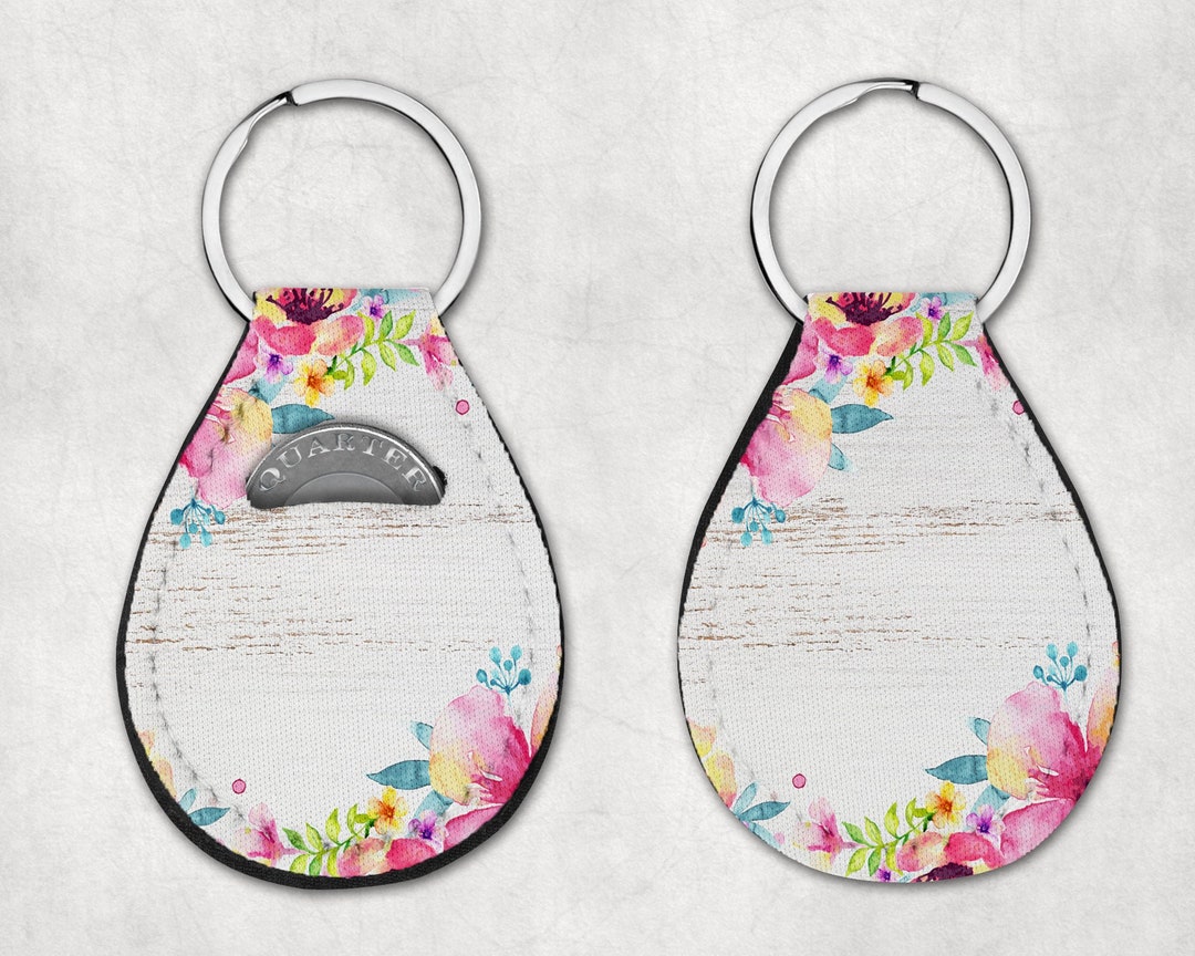Personalized Quarter Holder Keychain, Quarter Keeper, Coin Holder ...
