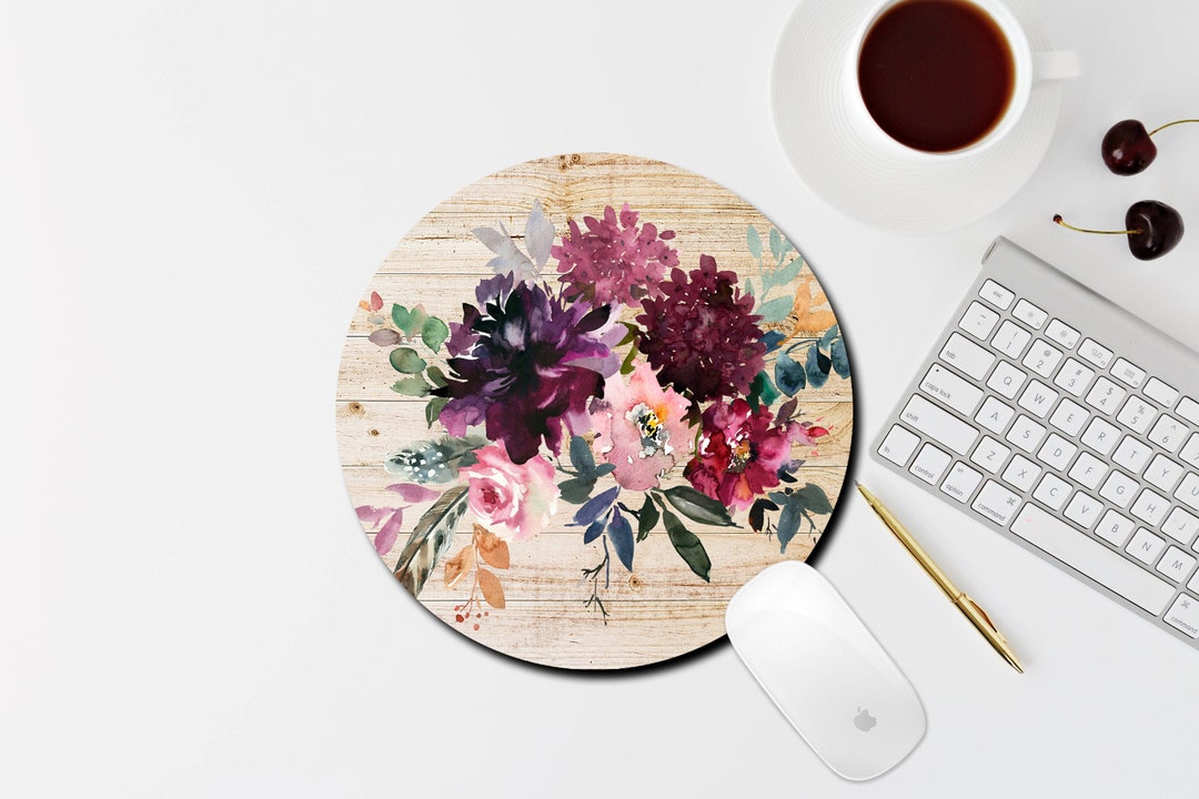 Floral Mouse Pad, Receptionist Gift, Office Staff Gift, ,desk ...