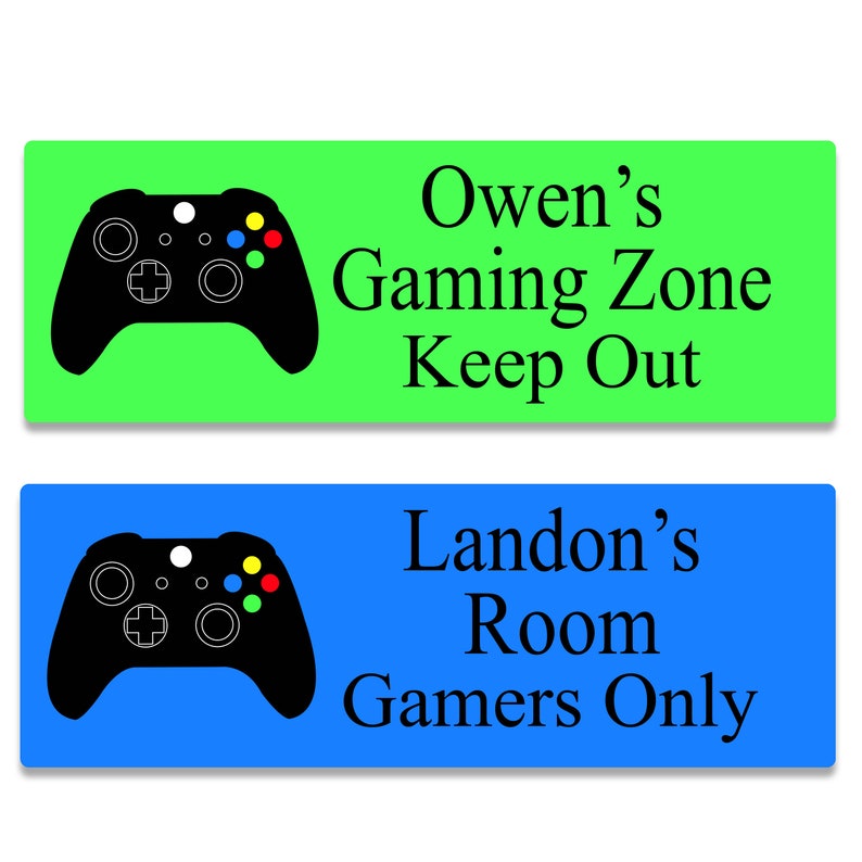 Personalized Gamer Name Sign Kids Aluminum Door Sign Video - Etsy Italia