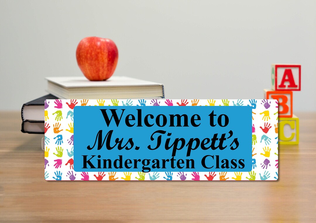 Personalized Teacher Signs, Aluminum Teacher Sign, Gift for Teacher ...